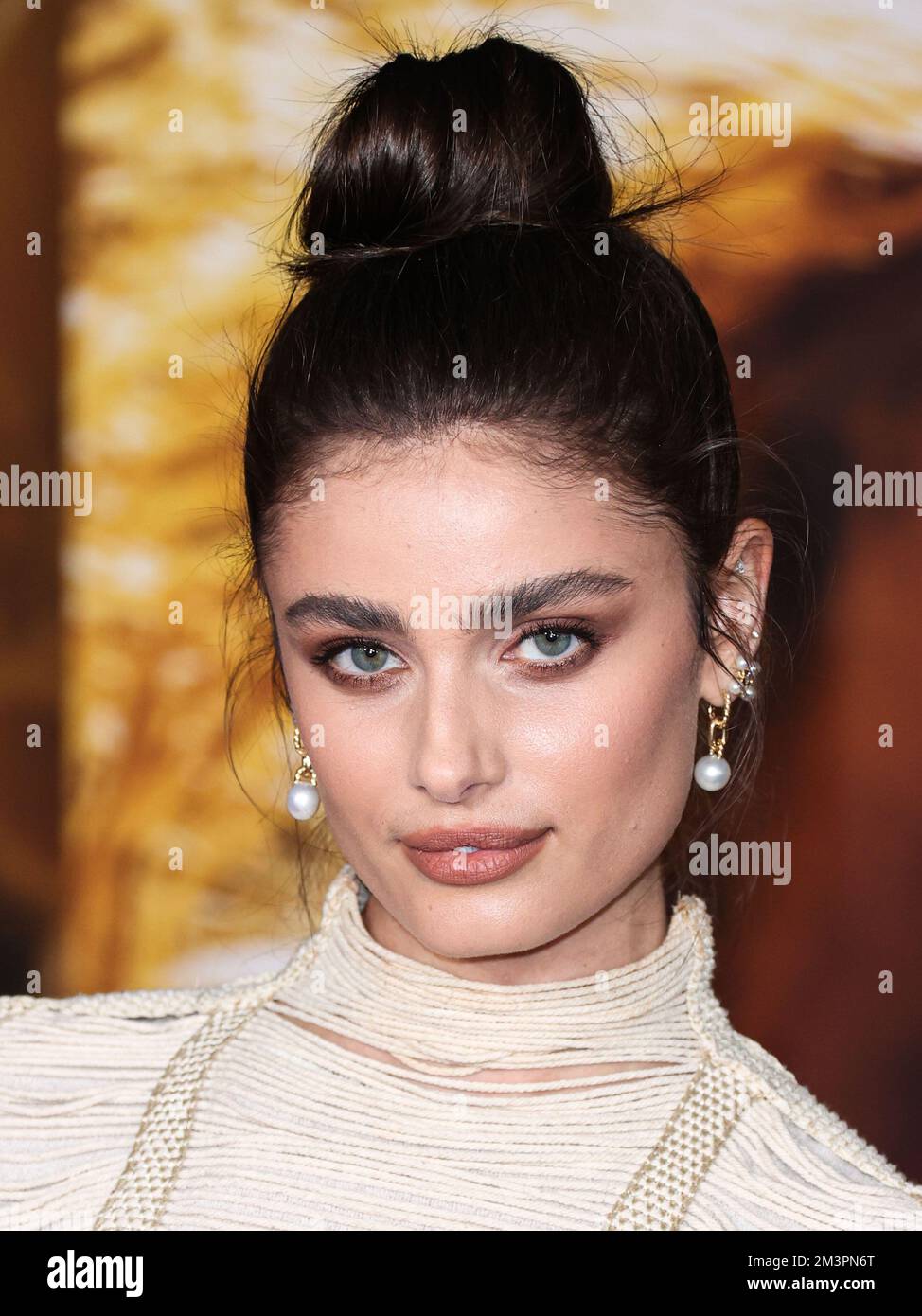 LOS ANGELES, CALIFORNIA, USA - DECEMBER 15: American model Taylor Hill arrives at the Global ...