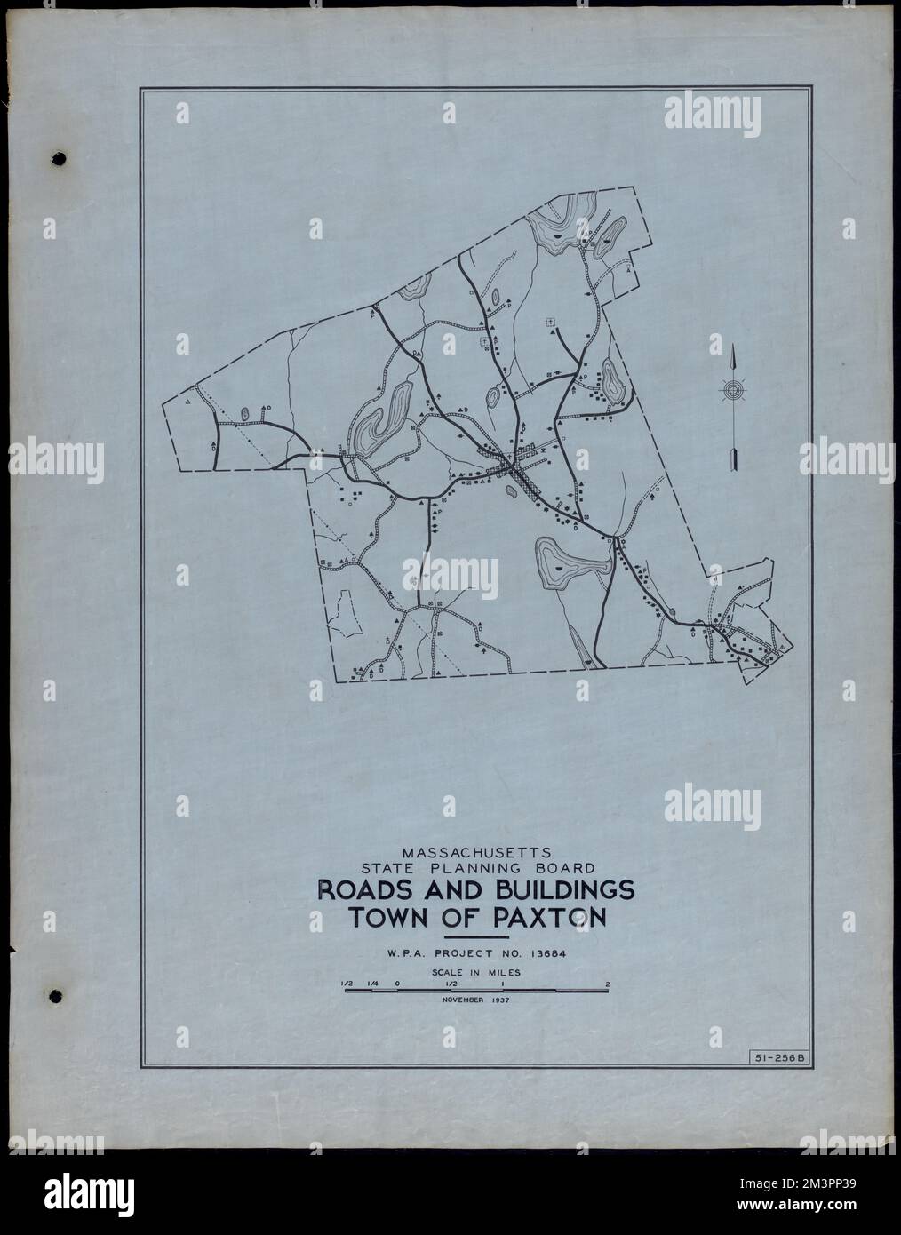 Roads and Buildings Town of Paxton , Roads, Cities and towns, Land use ...