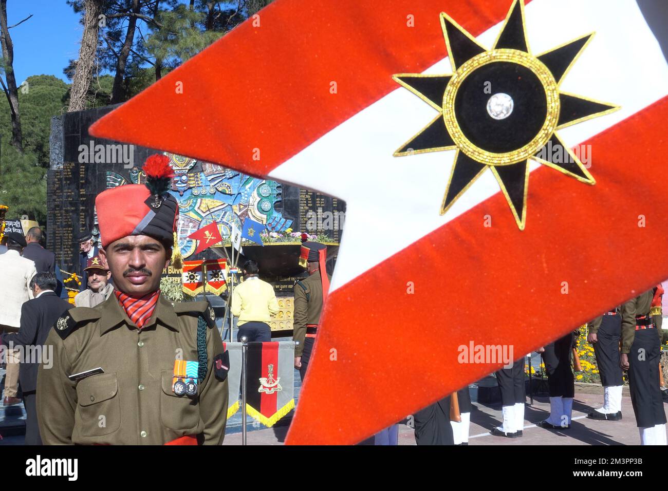 Dharamsala, India. 16th Dec, 2022. Indian Army during honor guard at ...