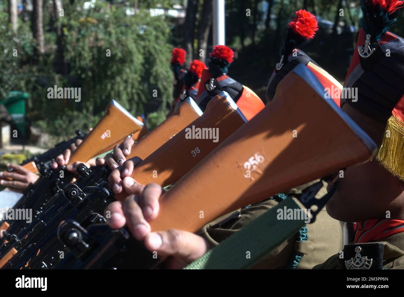 Dharamsala, India. 16th Dec, 2022. Indian Army during honor guard at ...