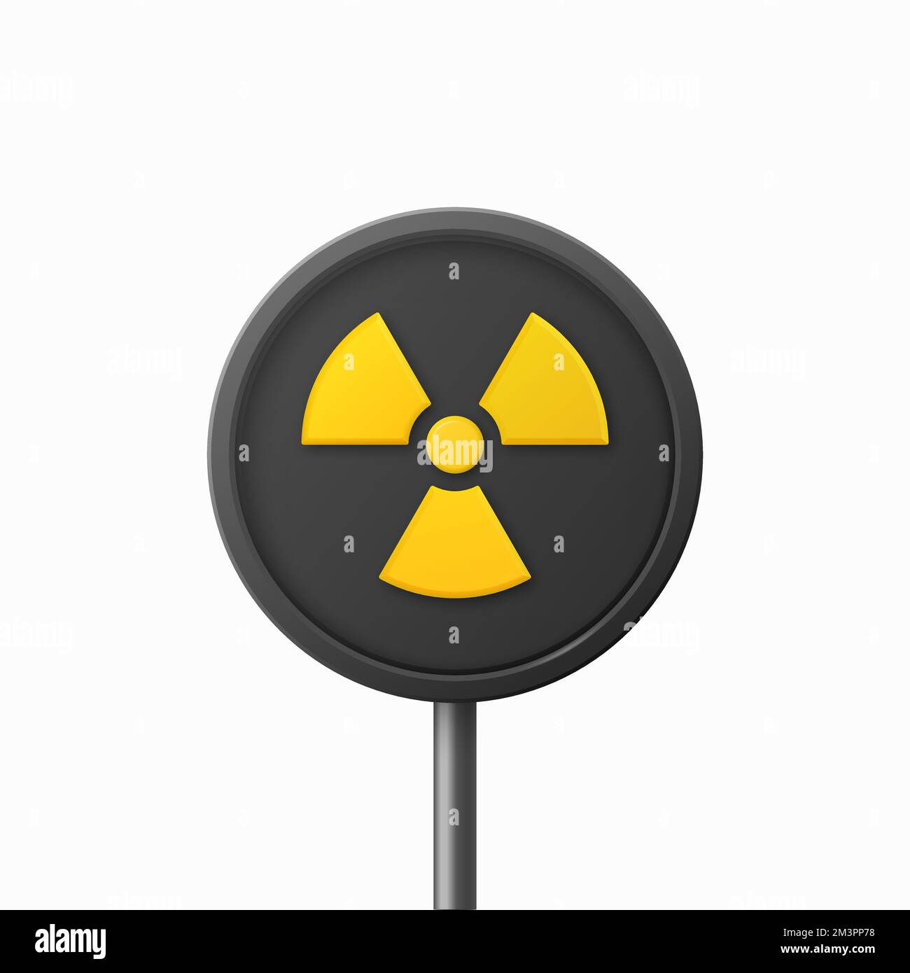 Vector Yellow Warning, Danger Nuclear Sign, Black Sign, Icon Isolated ...