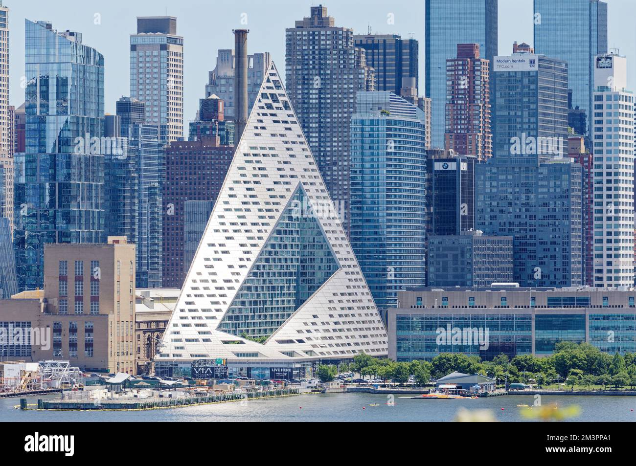 VIA 57 West is a 34-story residential “courtscraper” designed by Bjarke ...