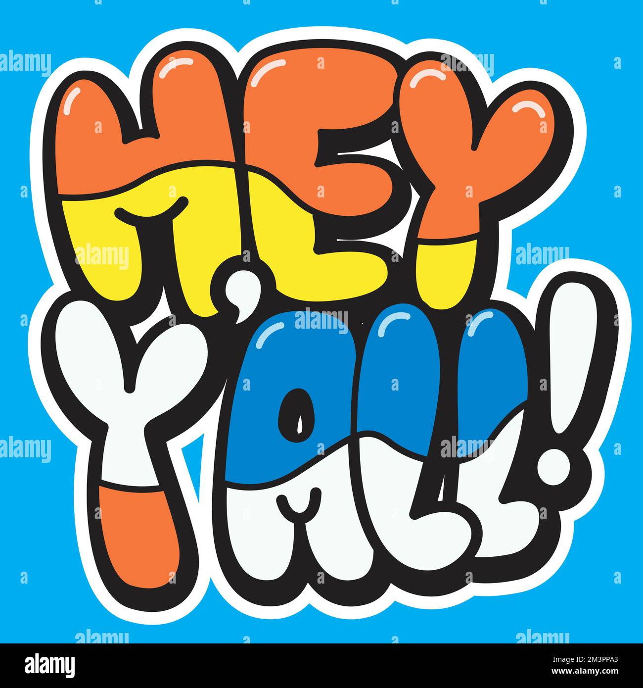 Cartoon style lettering slogan art Stock Vector Image & Art - Alamy