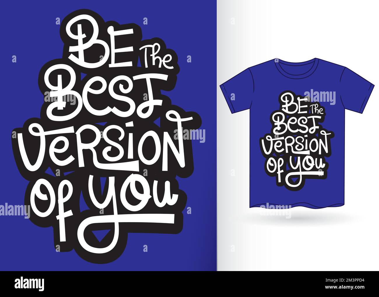 Hand lettering slogan for t shirt with template Stock Vector Image ...