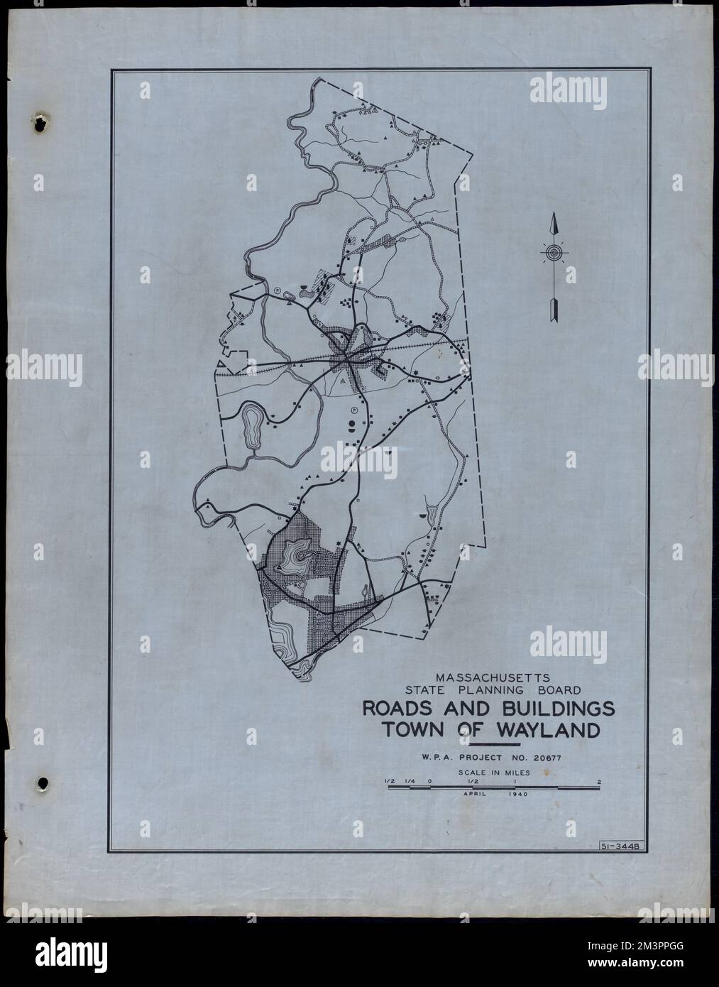 Map of wayland hi-res stock photography and images - Alamy