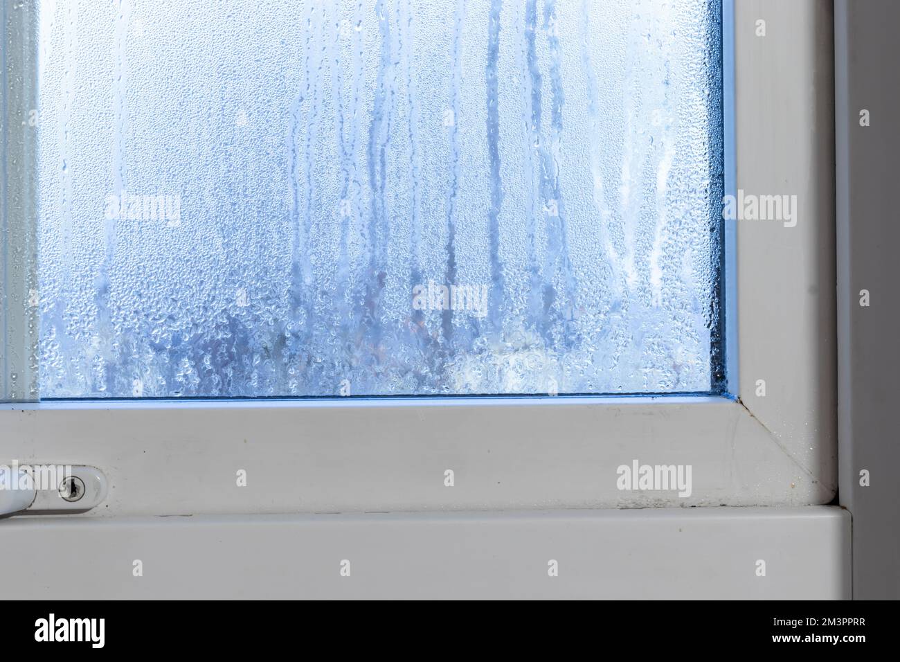 Condensation on the window inside the house Stock Photo - Alamy