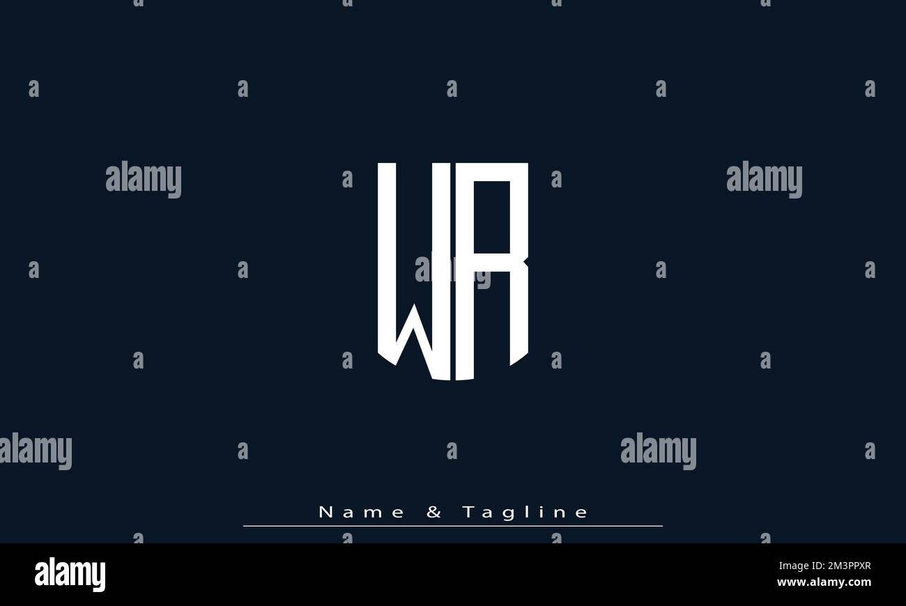 Alphabet letters Initials Monogram logo WR , RW Stock Vector Image ...