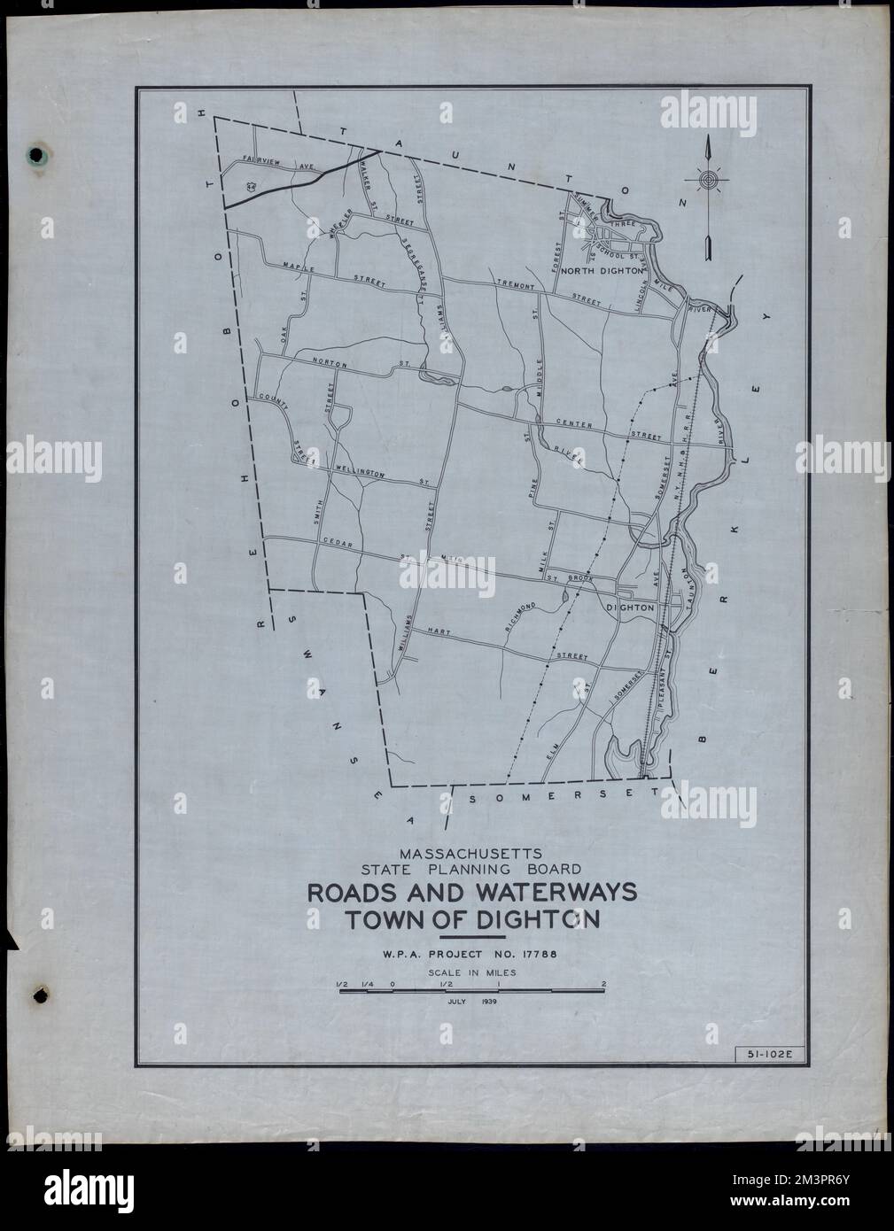 Roads and Waterways Town of Dighton , Roads, Cities and towns, Land use ...