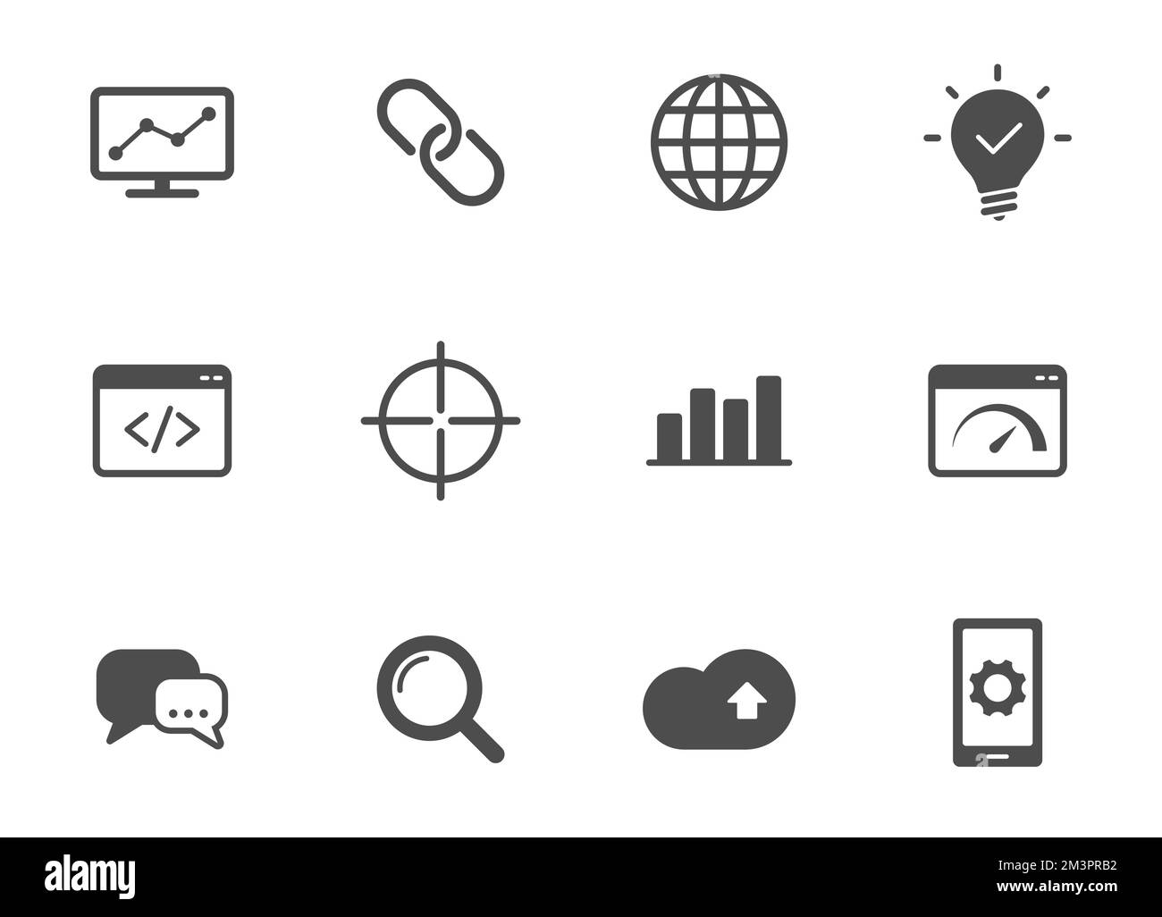 seo silhouette vector icons isolated on white Stock Vector Image & Art ... seo silhouette vector icons isolated on white Stock Vector Image & Art ...