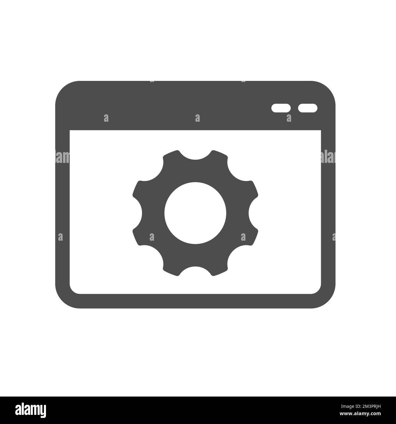 web browser settings silhouette vector icon isolated Stock Vector Image & Art - Alamy