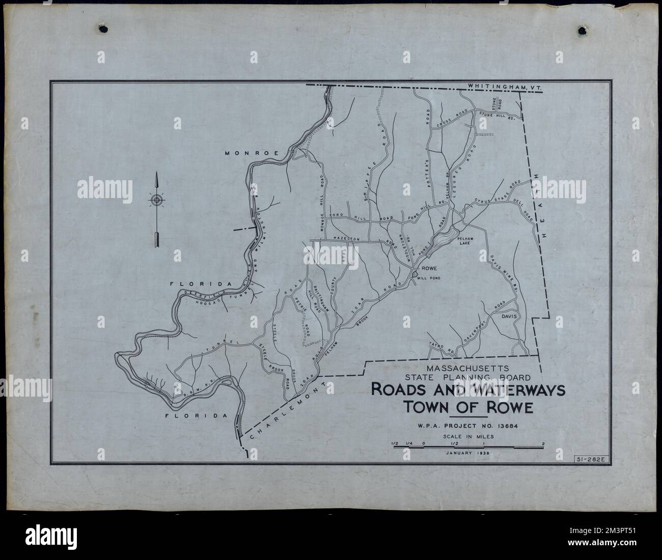 Roads and Waterways Town of Rowe , Roads, Cities and towns, Land use ...