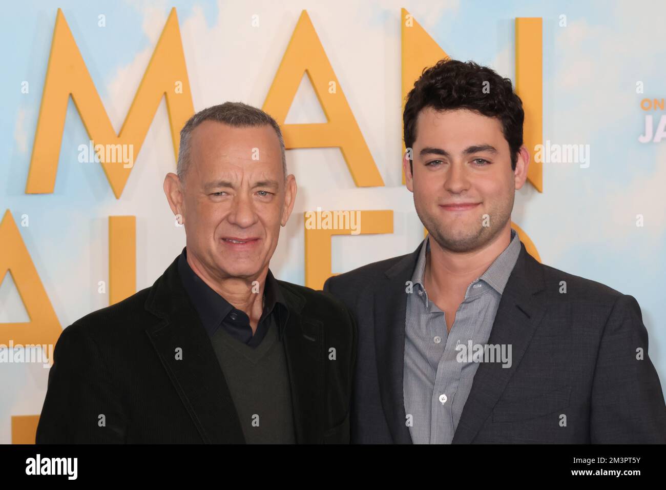 Tom Hanks and Truman Hanks, A Man Called Otto - Photocall, Corinthia ...
