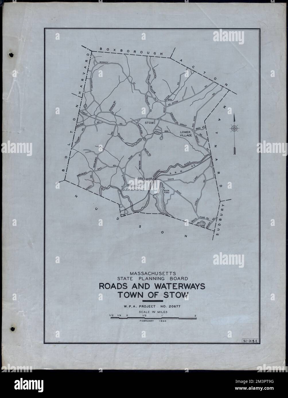 Roads and Waterways Town of Stow , Roads, Cities and towns, Land use ...