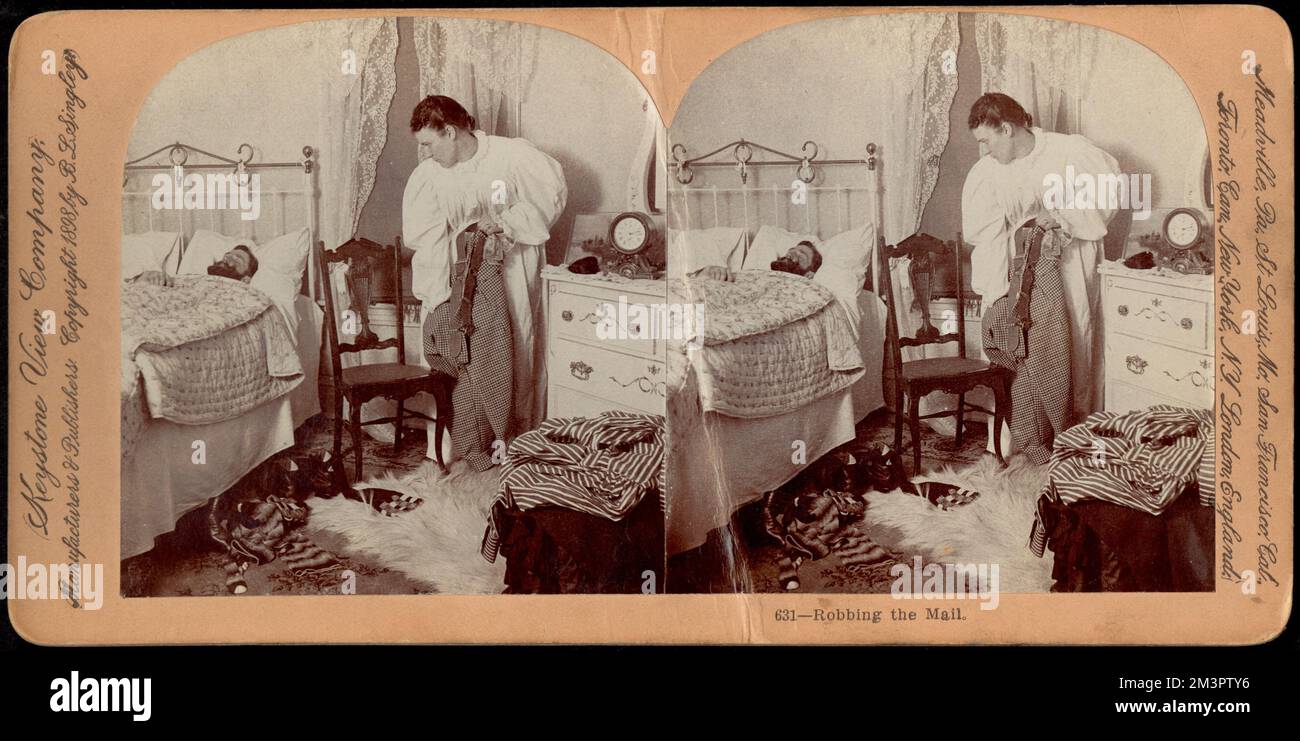 Robbing the mail , Sleeping, Domestic life, Robberies, Couples Stock ...