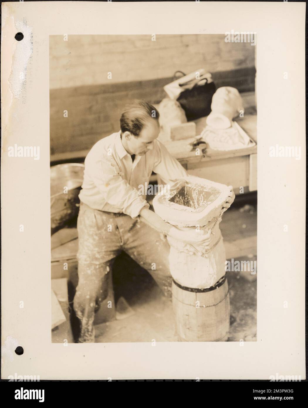 Robert Cecchini, steps in making of a plaster cast , Artists, Sculpture ...