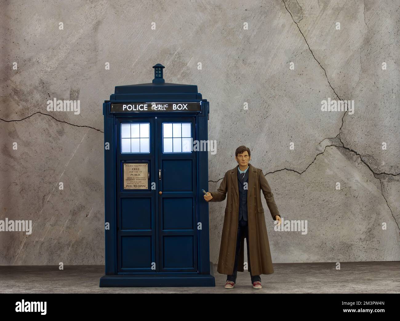 Police call box. Tardis from Doctor Who tv series Stock Photo - Alamy