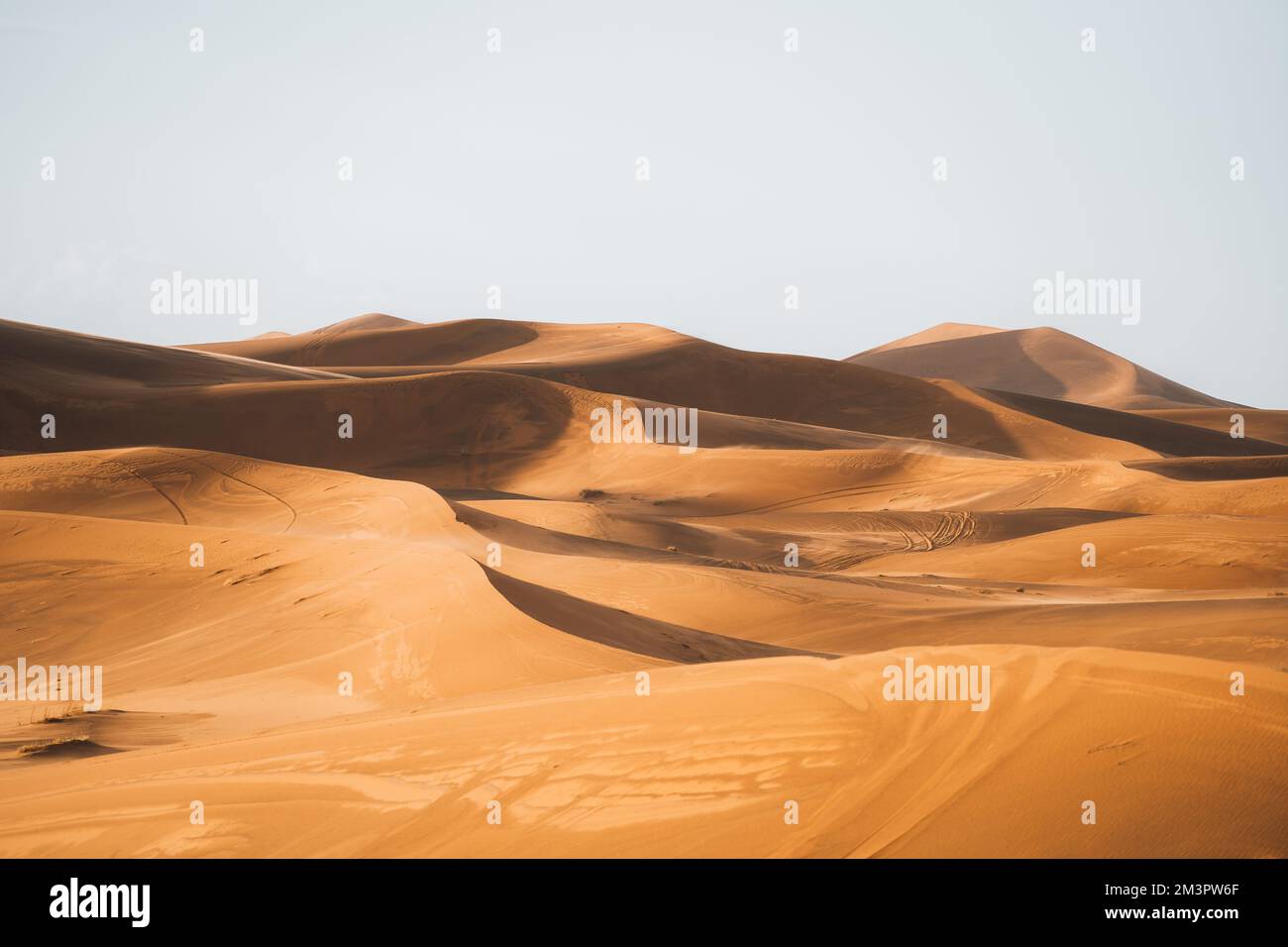 Sand texture in Morocco Sahara Merzouga Desert landscape oriented Stock ...