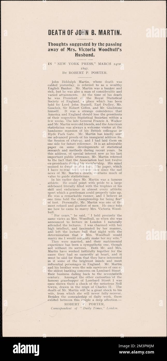 March 24 1897 hi-res stock photography and images - Alamy