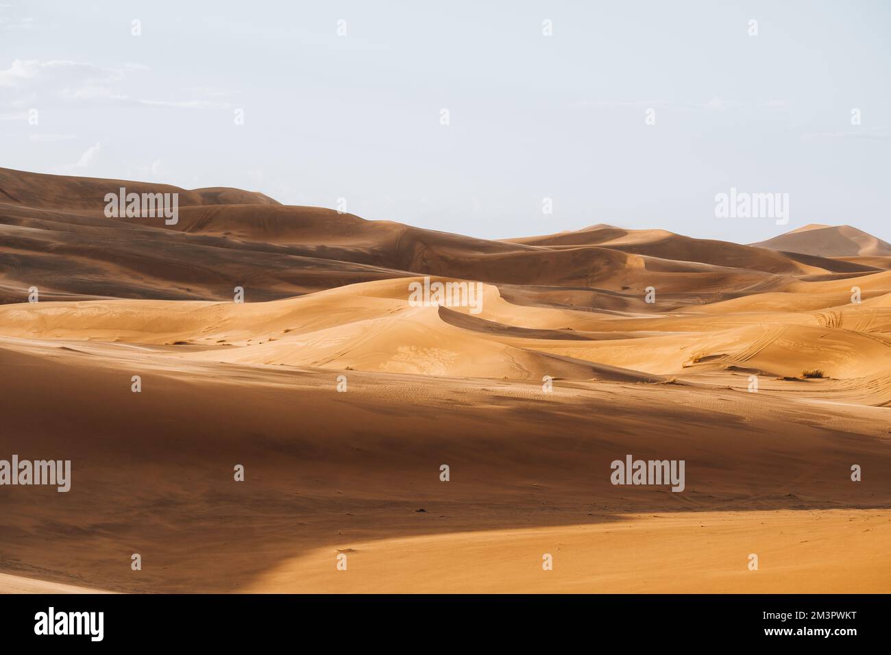 Sand texture in Morocco Sahara Merzouga Desert landscape oriented Stock ...