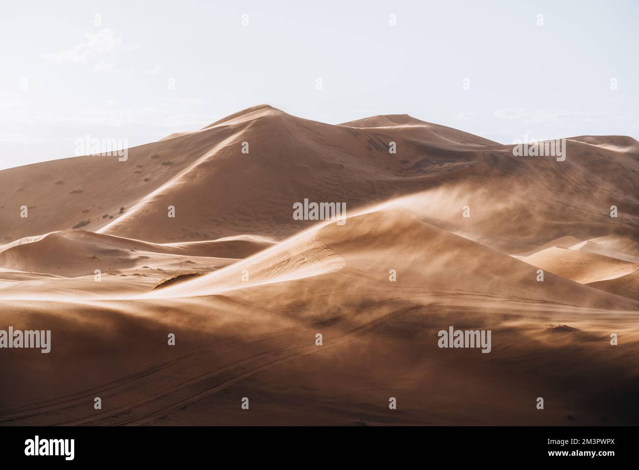 Sand texture in Morocco Sahara Merzouga Desert landscape oriented Stock ...