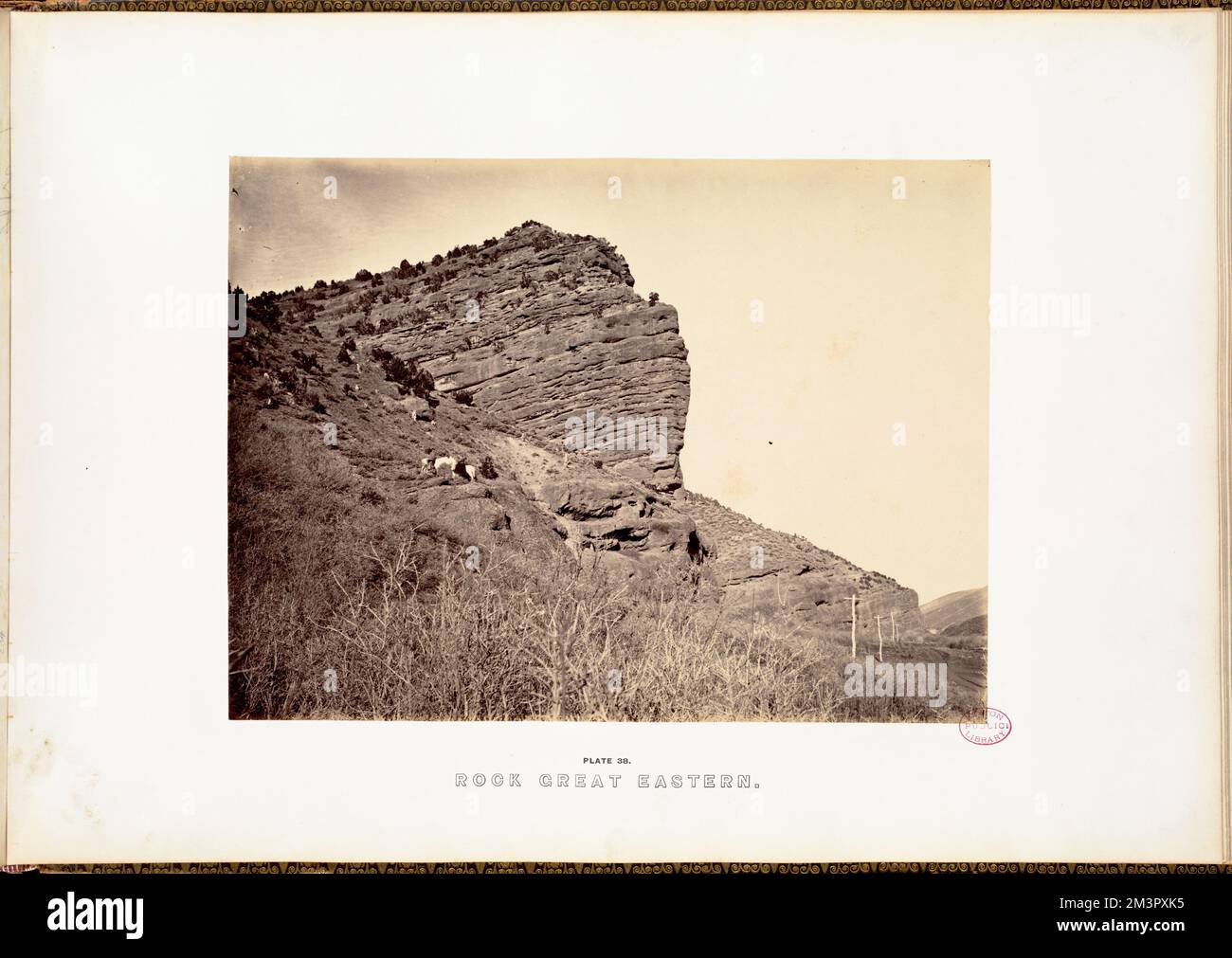 Rock Great Eastern. , Rock formations, Union Pacific Railroad Company. Photographs of the ...