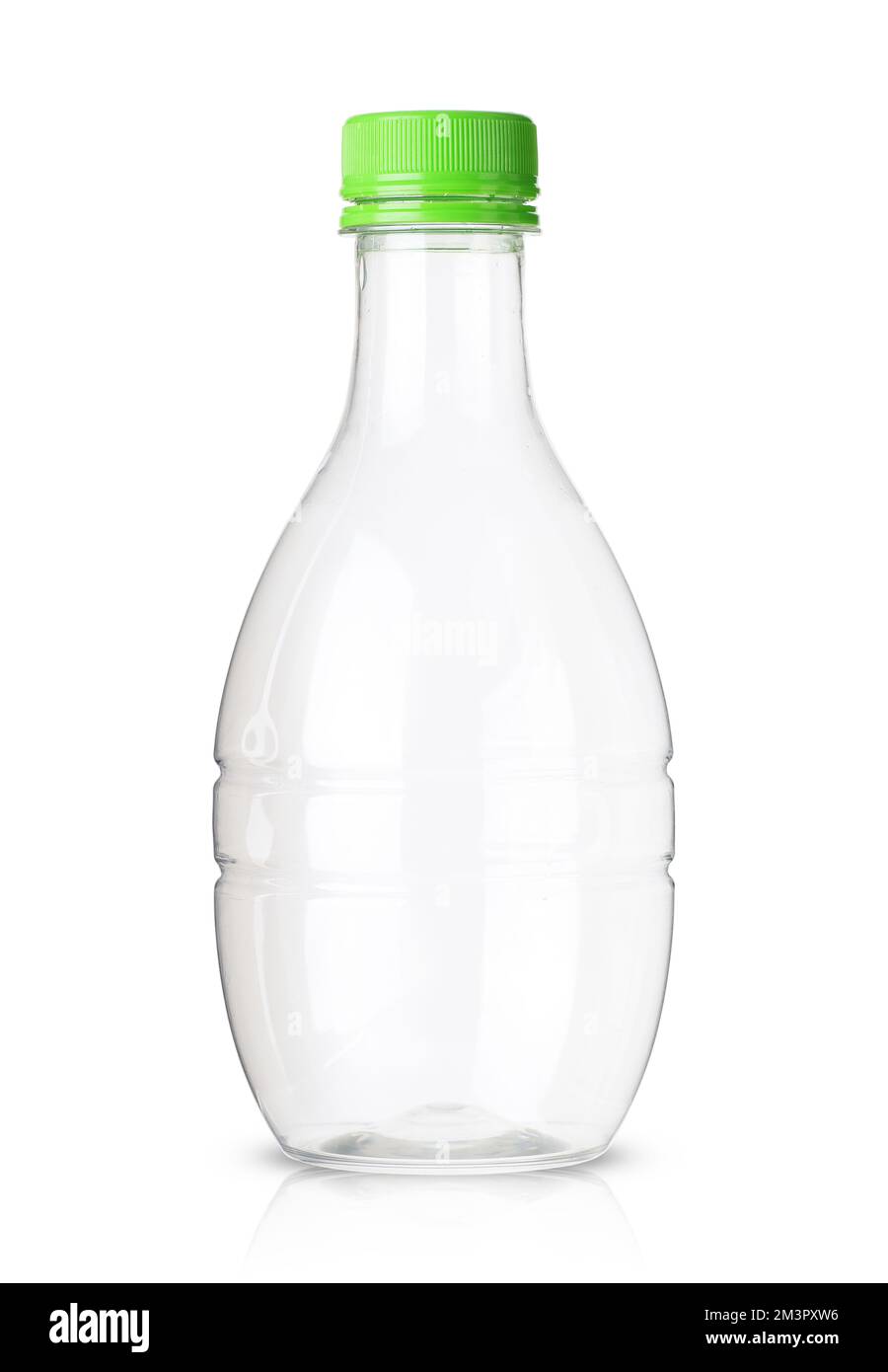 small empty soda bottle on white background Stock Photo - Alamy