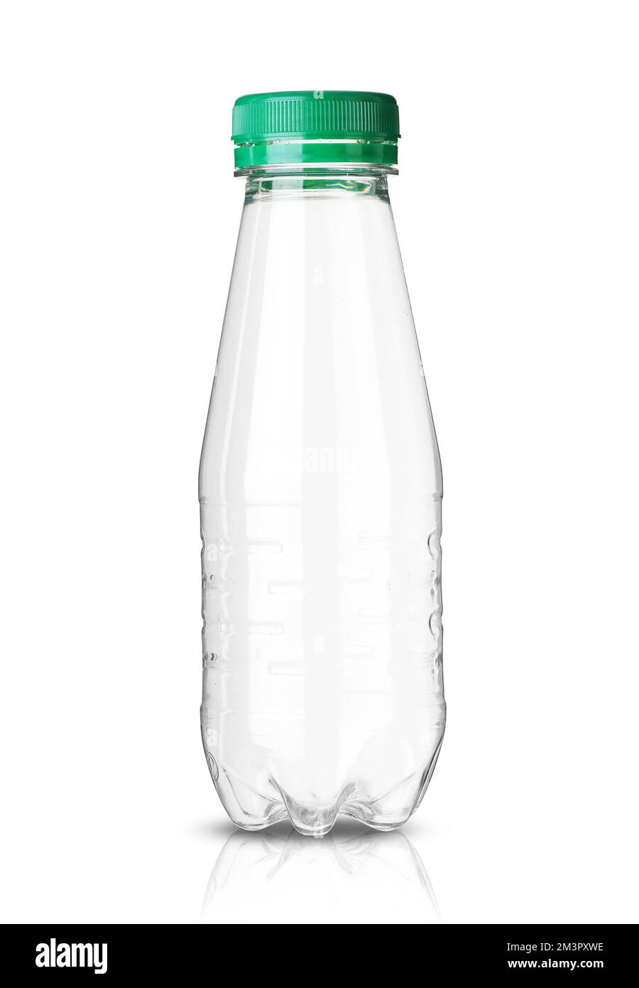empty plastic bottle on white background Stock Photo - Alamy