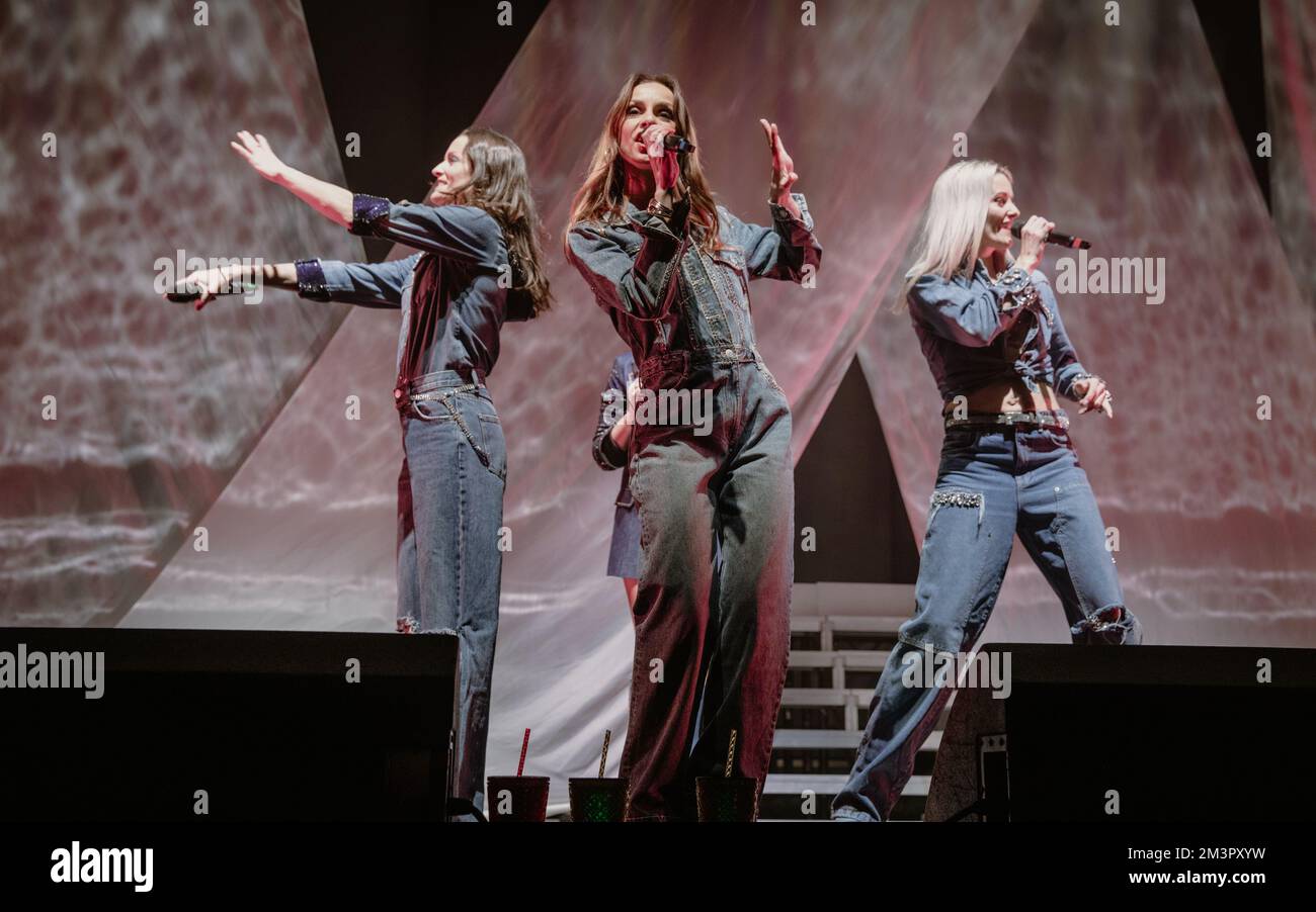 B*Witched supporting Blue at the Bournemouth International Centre, UK ...