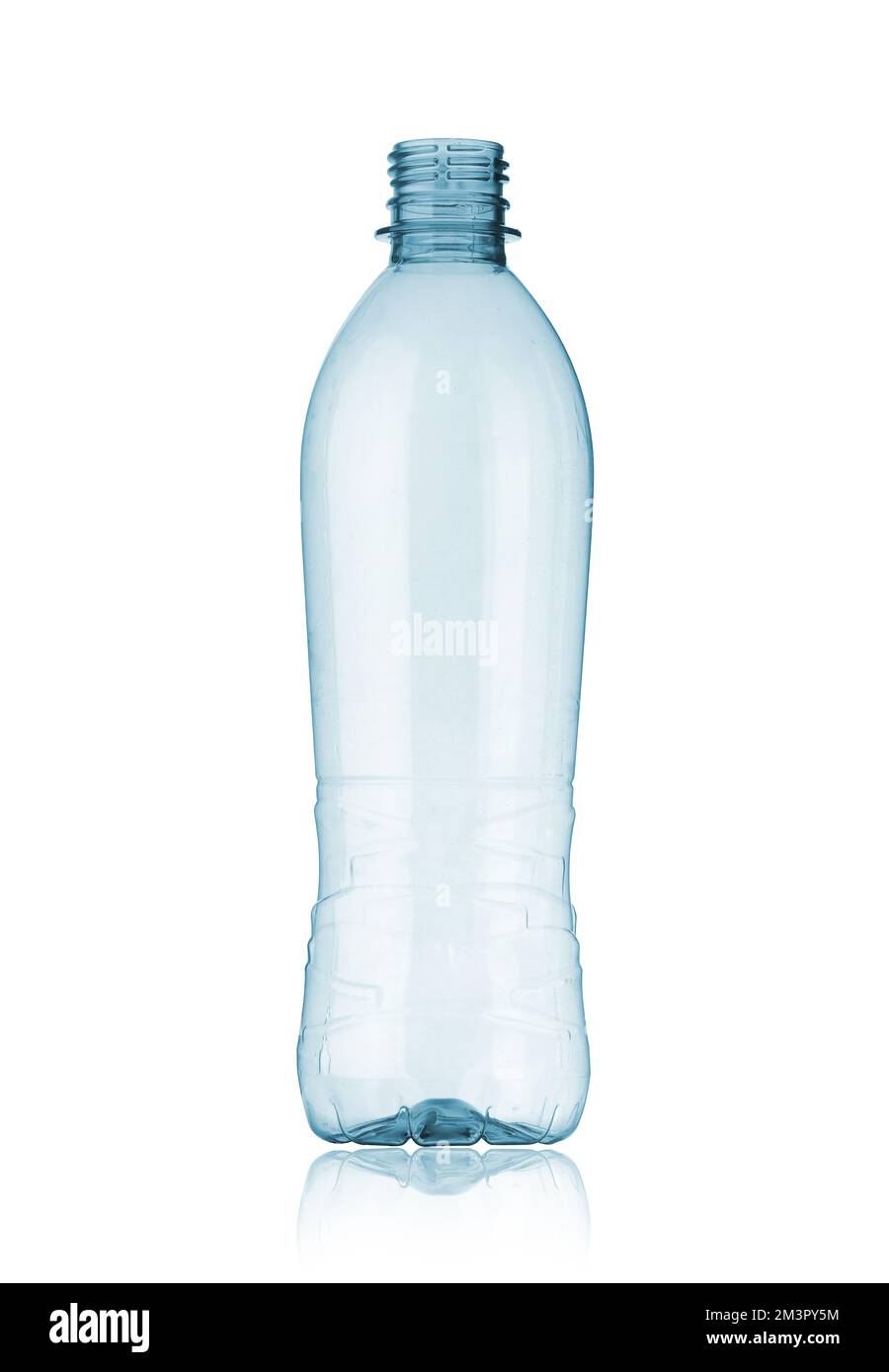 a small plastic water bottle on a white background Stock Photo - Alamy