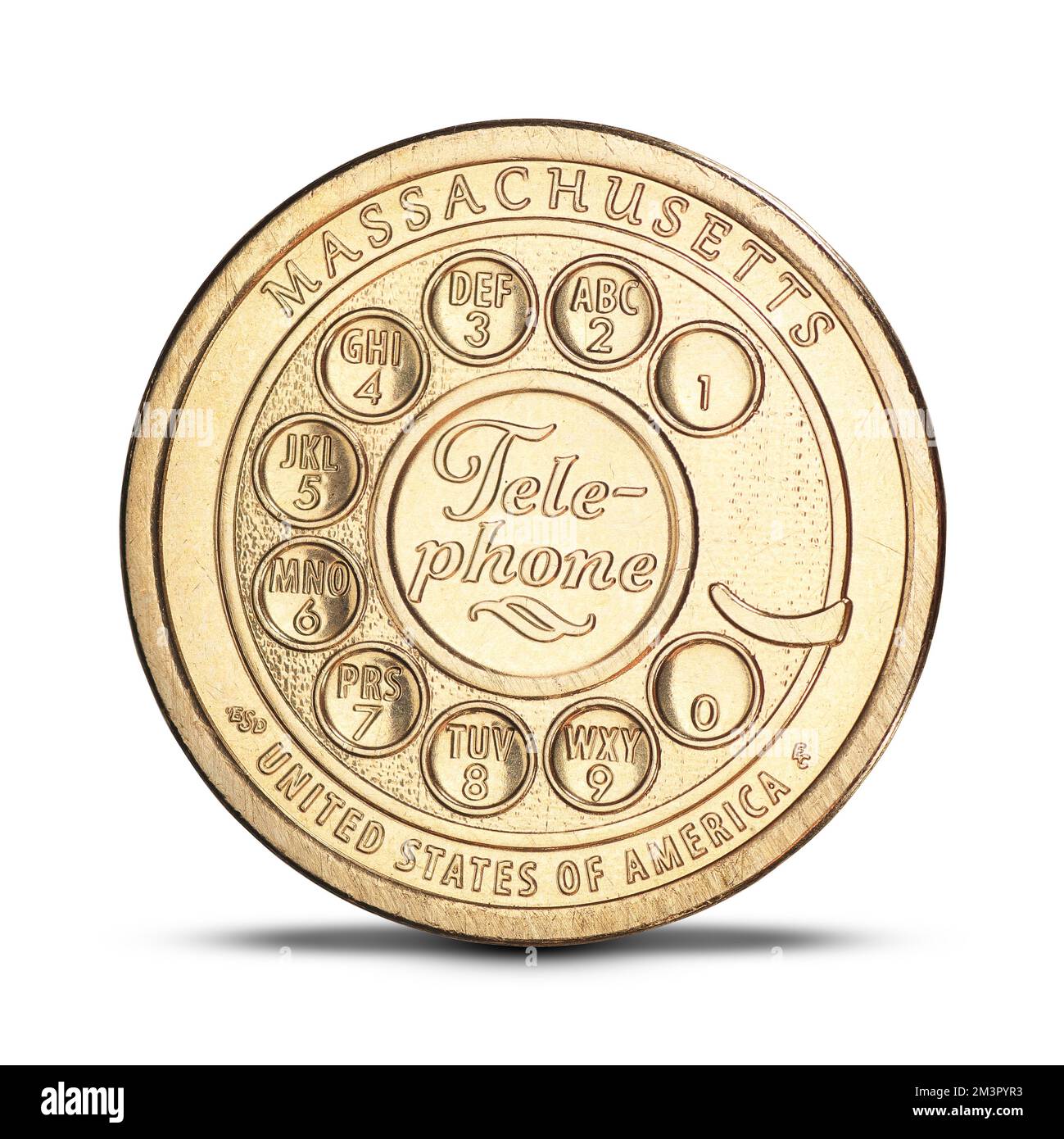 1 dolar 2020 - American Innovation - Telephone - Massachusetts $1 Coin ...