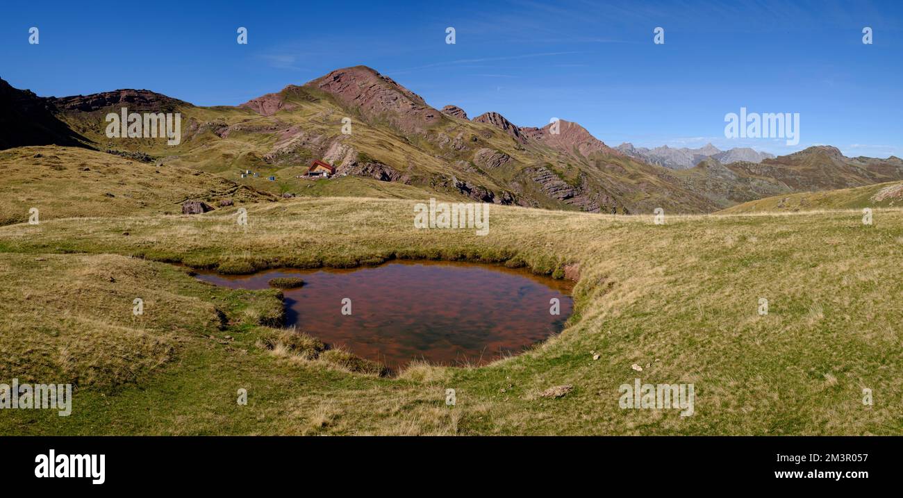 Camille path, caillaous ponds, pyrenees national park, pyrenees ...