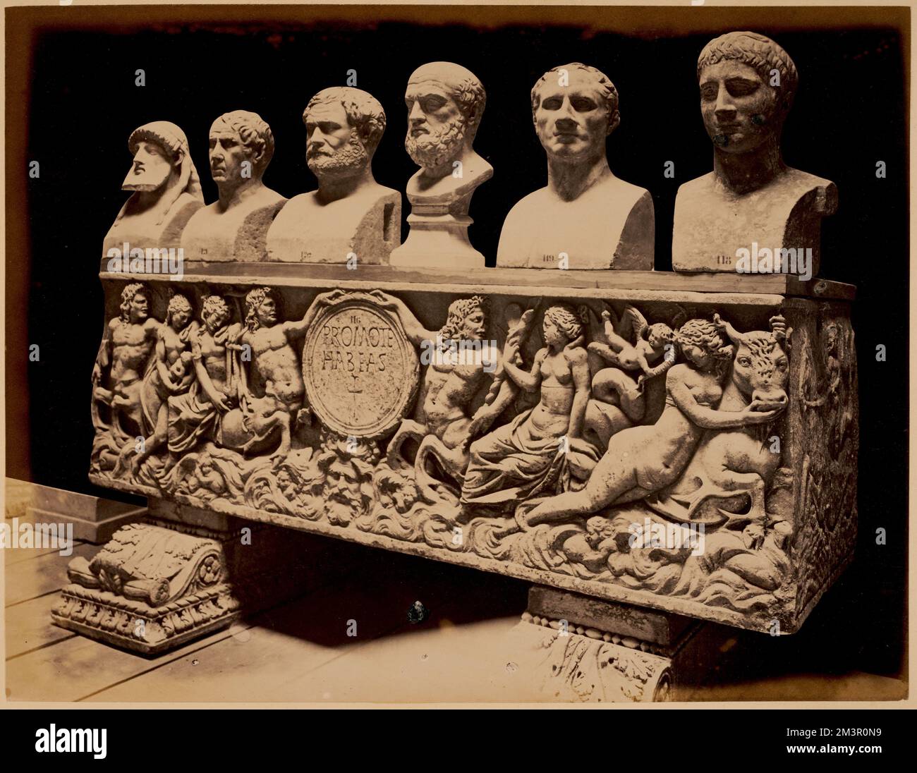 Roman sarcophagus with six busts in the Musei Capitolini , Antiquities ...