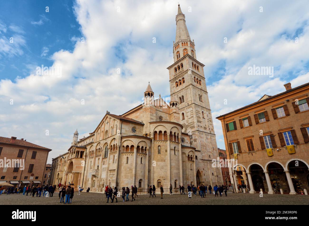 Romanesque Modena Cathedral (Duomo, dedicated to the Assumption of the ...
