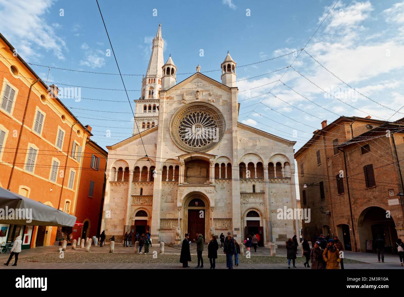 Romanesque Modena Cathedral (Duomo, dedicated to the Assumption of the ...