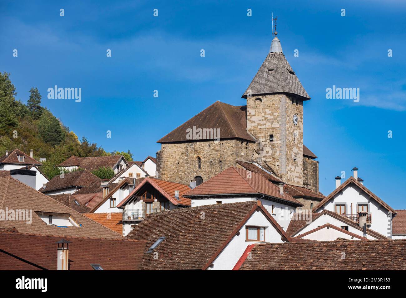 Church of Saint John the Evangelist, Ochagavía, Navarra, Salazar Valley ...