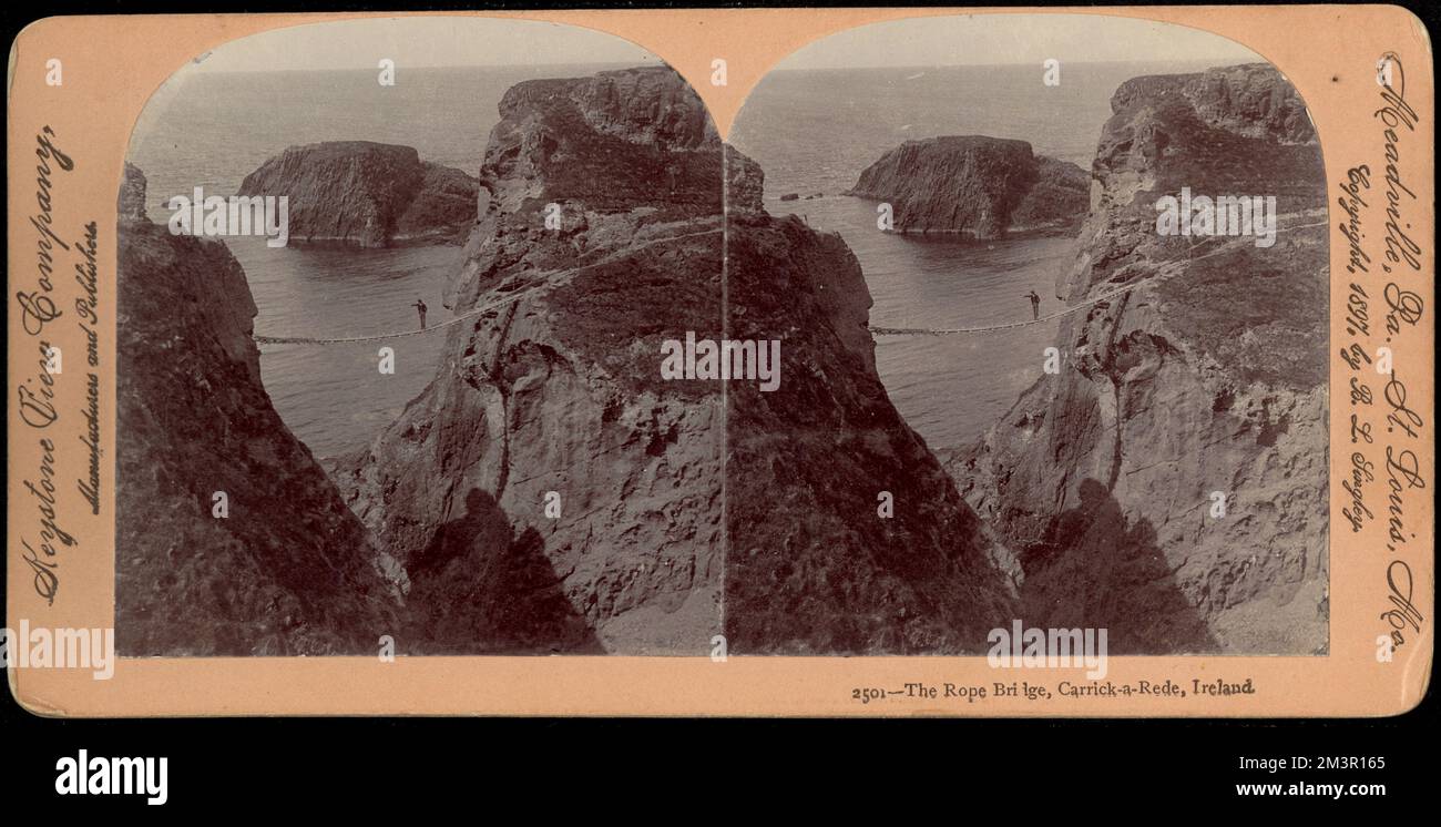 The rope bridge, Carrick-a-Rede, Ireland , Suspension bridges, Cliffs ...