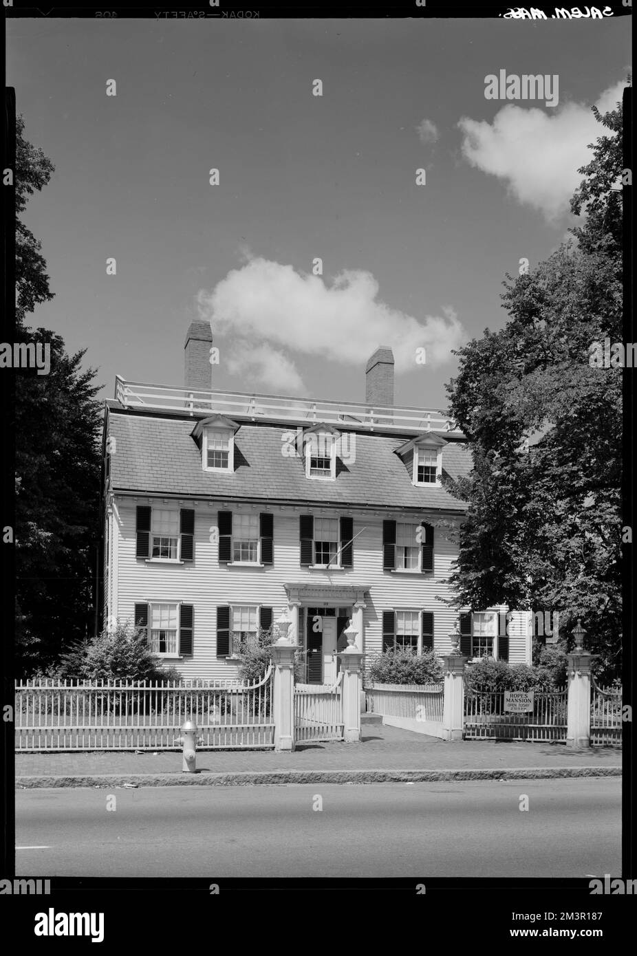Ropes Mansion , Architecture, Dwellings. Samuel Chamberlain Photograph ...