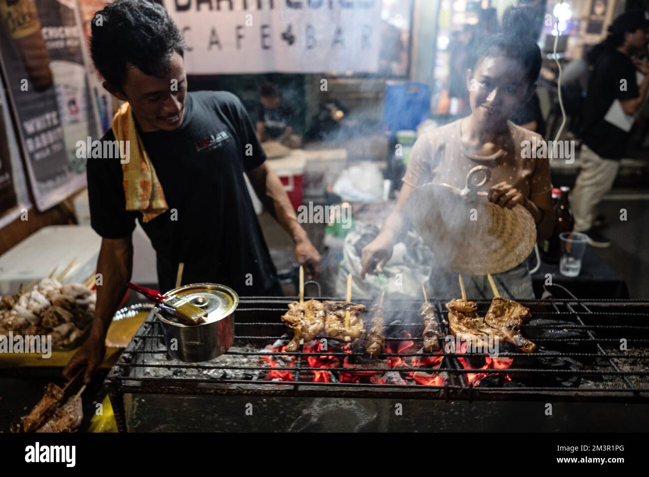 Masskara festival, street food, Bacolod, Negros island, Philippines ...