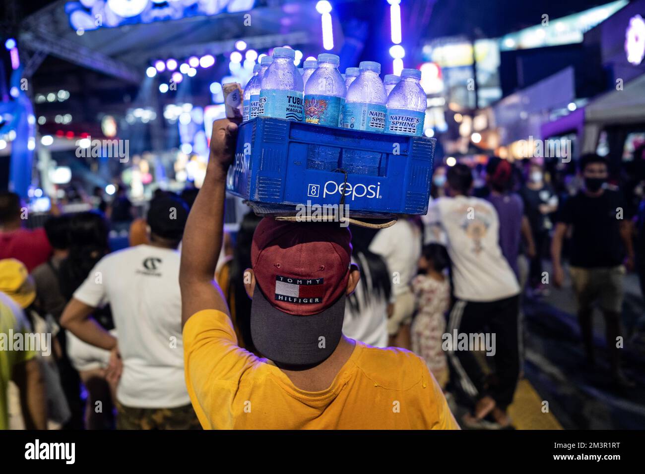 Masskara festival, street food, Bacolod, Negros island, Philippines ...