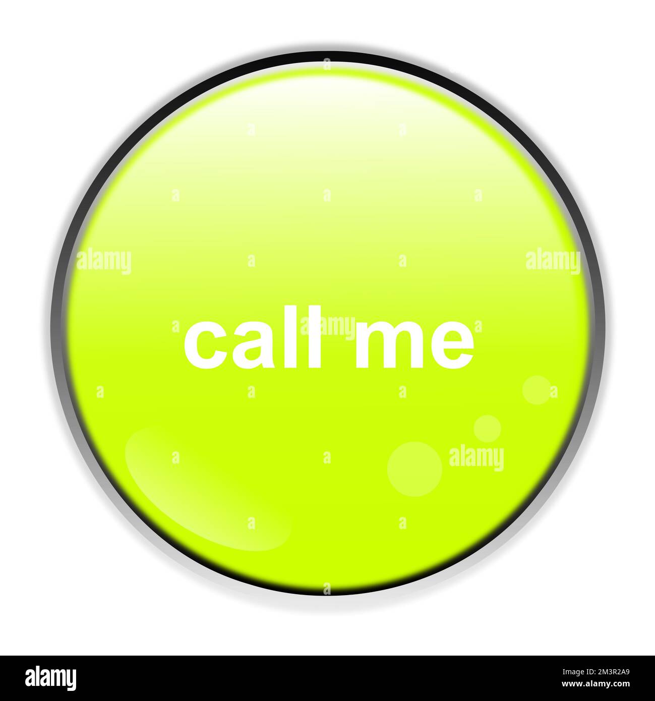 aquamarine call me button on white background Stock Photo - Alamy