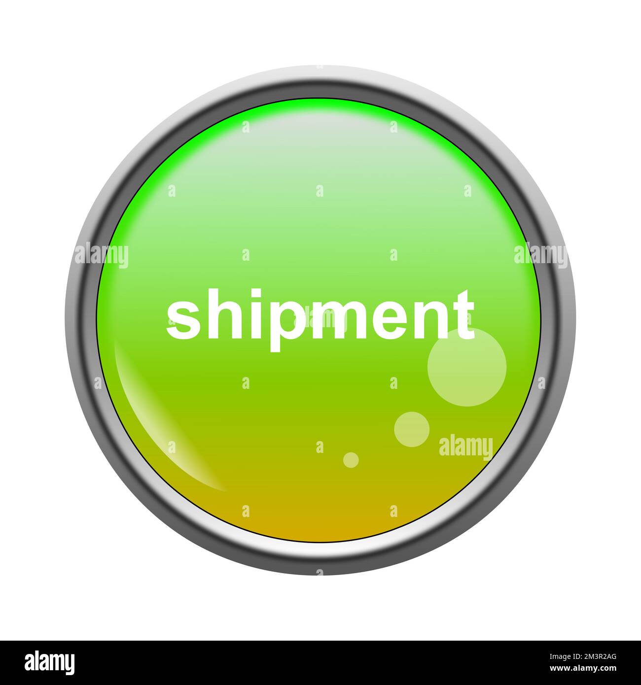 colored button with an inscription on a white background Stock Photo ...