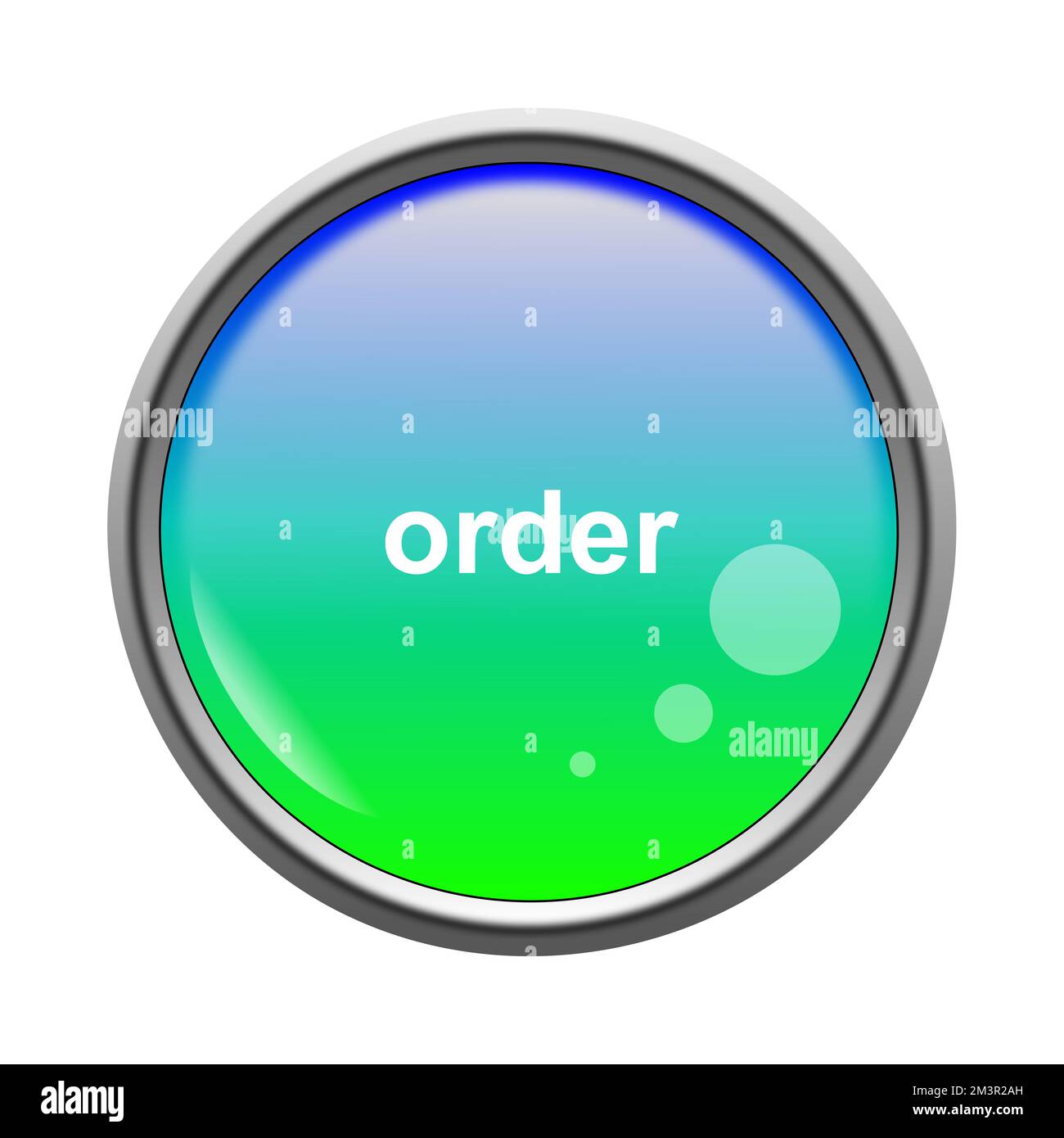 colored button with an inscription on a white background Stock Photo ...
