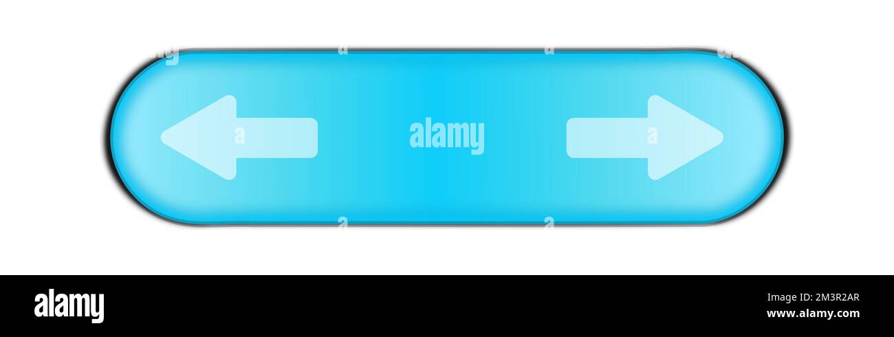 horizontal button right left over white background Stock Photo - Alamy