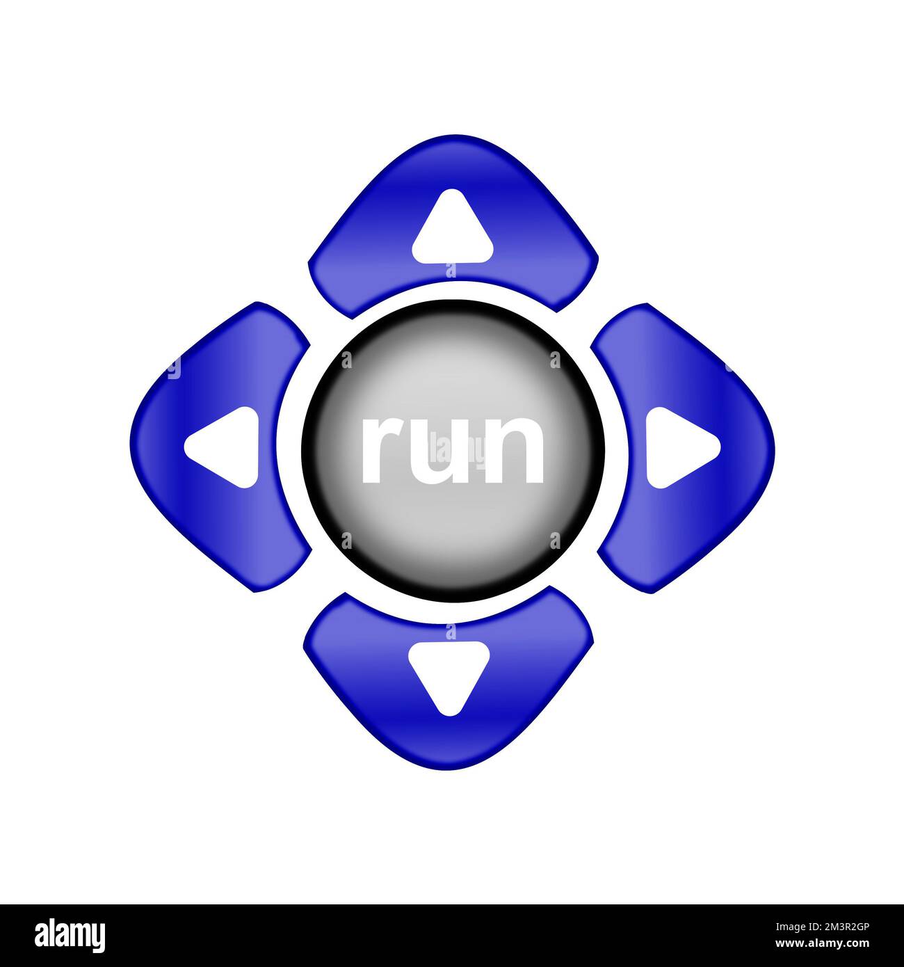 blue menu buttons with an inscription on a white background Stock Photo ...