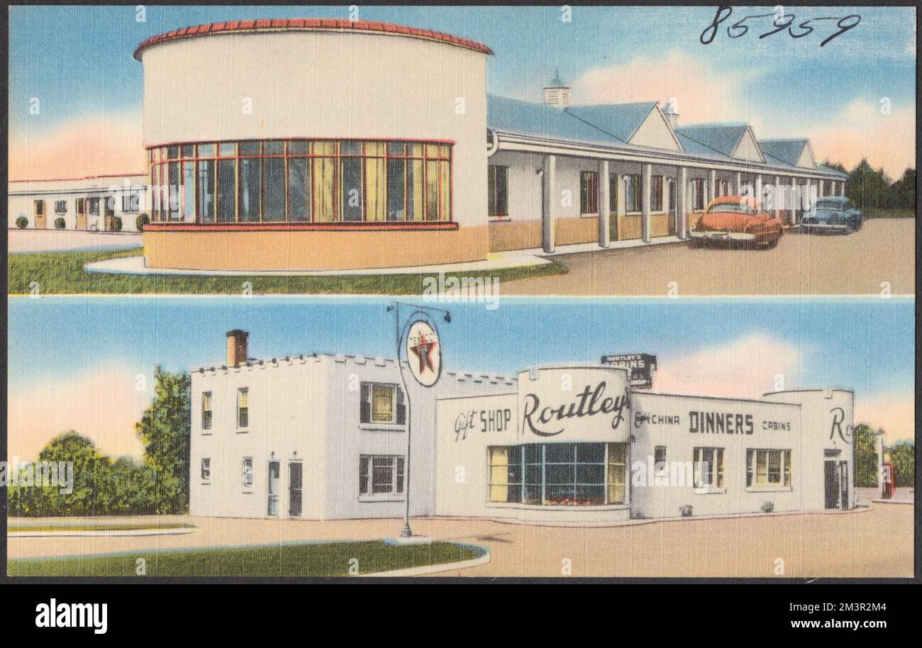 Routley's Motor Court , Motels, Tichnor Brothers Collection, postcards ...