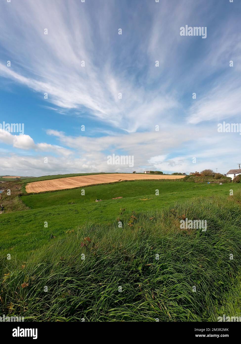 The sky over the fields. Beautiful landscape. Nature of the South of ...
