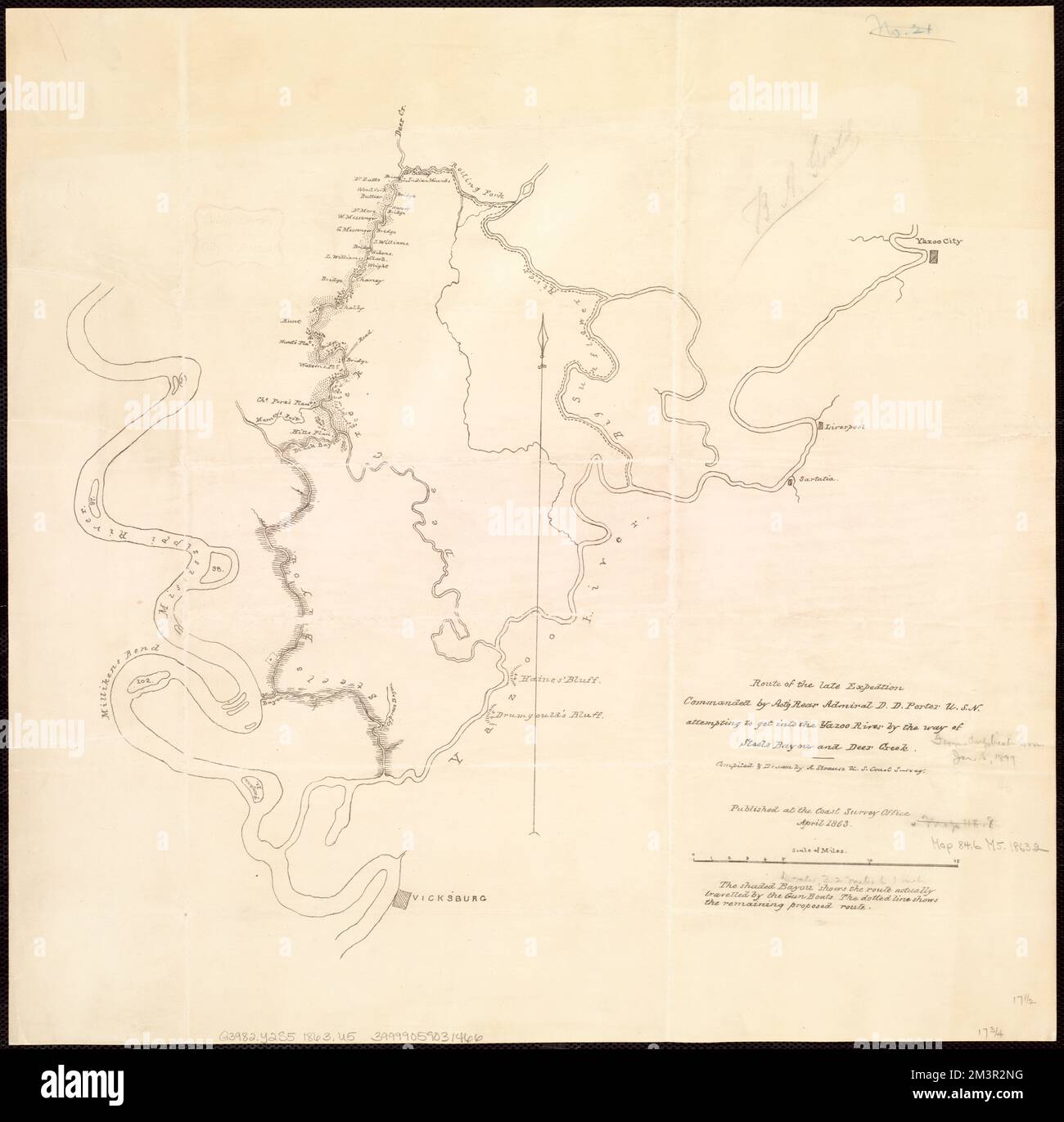 Route of the late expedition commanded by Act'g Rear Admiral D.D ...