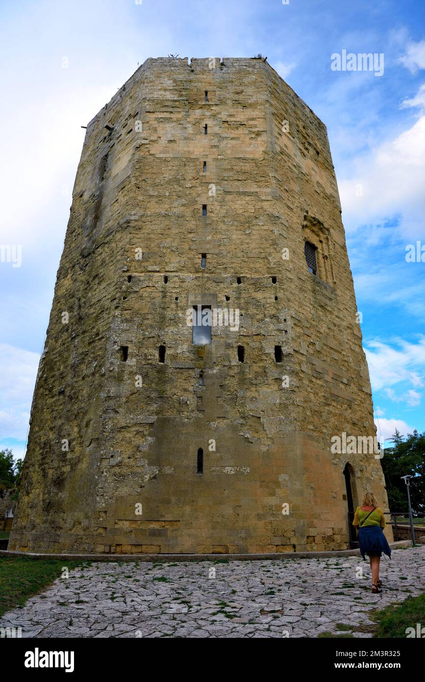 tower federico II imposing military bulwark of the medieval age enna ...