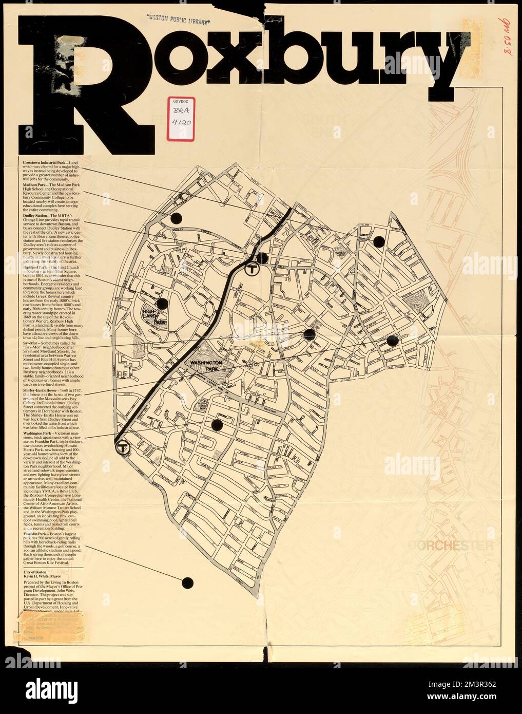 Roxbury , Roxbury Boston, Mass., Maps Stock Photo - Alamy