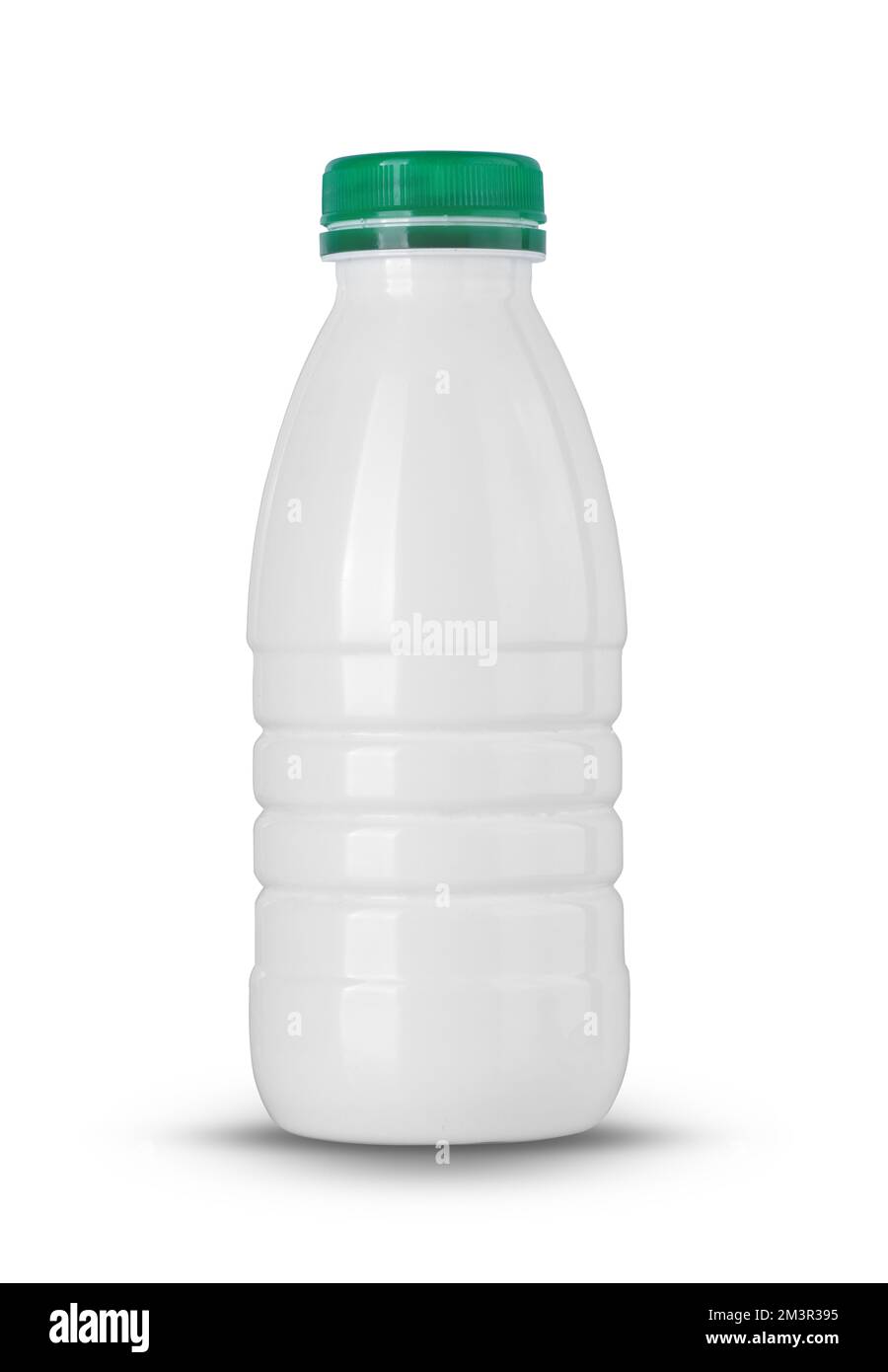 small white kefir bottle isolated on white background Stock Photo - Alamy